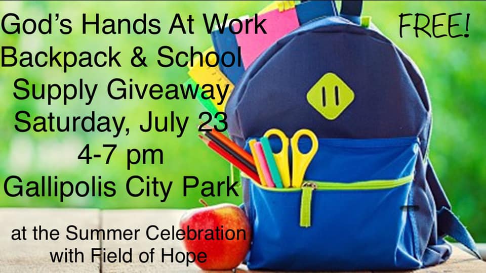 Backpack and School Supply Giveaway - Field of Hope